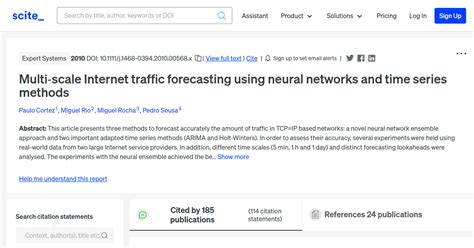 Multi‐scale Internet Traffic Forecasting Using Neural Networks And Time