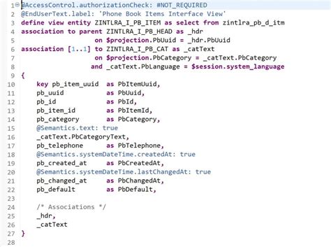 Core Data Services CDS Data Model ABAP RESTful Application
