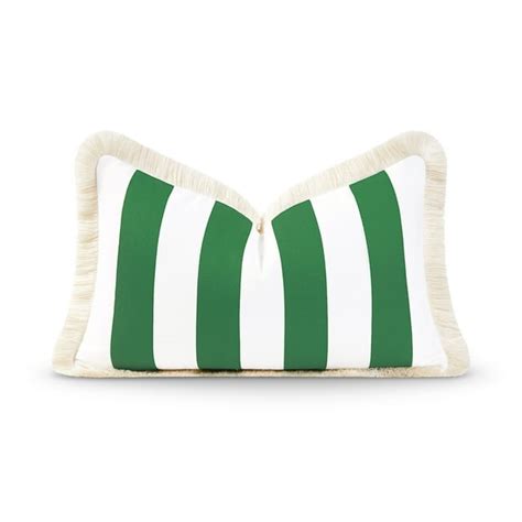 Hofdeco Premium Coastal Patio Indoor Outdoor Lumbar Pillow Cover Only