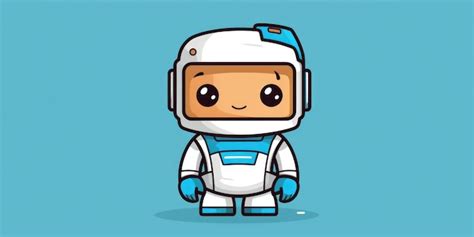 Premium Ai Image Editor Mascot For A Company Logo Line Art Generative Ai