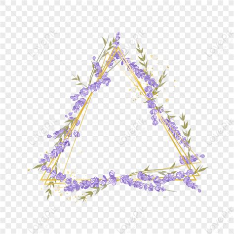 삼각형 라벤더 웨딩 골드 라인 일러스트 테두리금선혼례 Png 일러스트 무료 다운로드 Lovepik