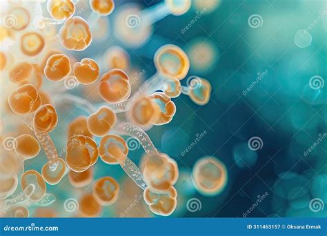 Candida Auris Macro Photo A Pathogenic Fungus Microorganism Pathogen