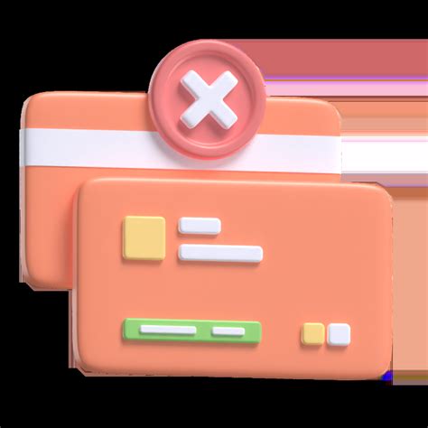 Download Payment Failed 3d Model In Png Glb  Mp4 Pixcap