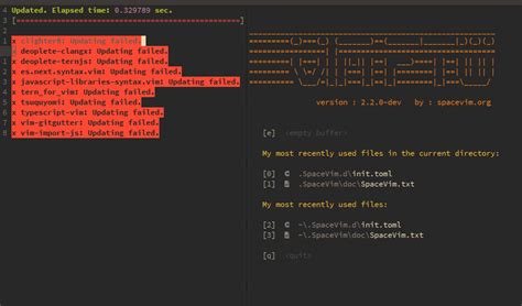 Spupdate Updating Failed Issue Wsdjeg Spacevim Github