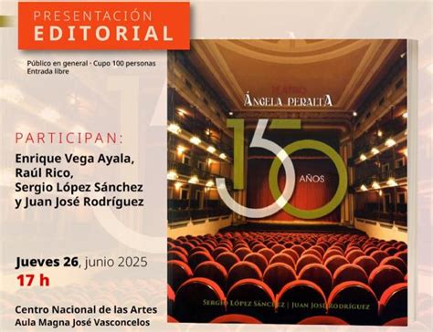 Teatro Ángela Peralta 150 Años Presentación Editorial De Sergio
