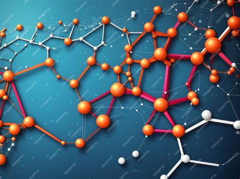 Premium Ai Image Communication At The Molecular Level Dna Atom Network Structure