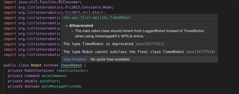 Make It Harder To Forget To Extend LoggedRobot Issue Mechanical Advantage AdvantageKit