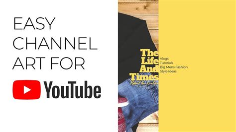 Designing Easy Simple Youtube Channel Art Photoshop YouTube