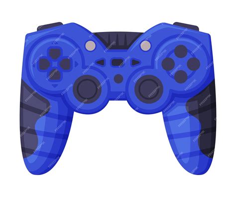 Video Game Console Blue Controller Joystick Of Modern Game Console