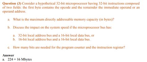 solved question 3 ﻿consider a hypothetical 32 bit