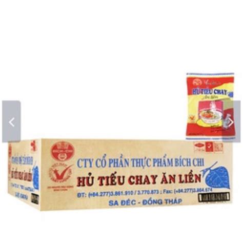 Thùng 30 Gói Hủ Tiếu Chay Vina Bích Chi 60g Shopee Việt Nam