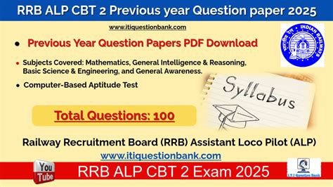 Rrb Alp Cbt 2 All Shift Question Paper Pdf Iti Question Bank