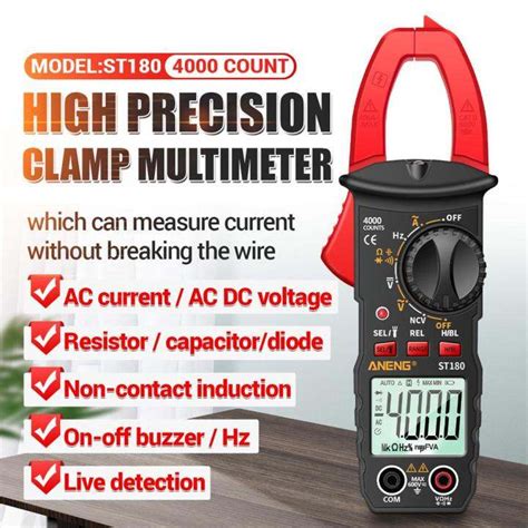 Zzooi Aneng St181 Digital Clamp Meter Dcac Current 4000 Counts