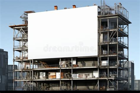 Ideal Project Setup Scaffold And Building Mock Up Essential For Construction Planning Stock