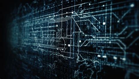Futuristic Computer Chip In A Glowing Pattern Generated By Ai Premium Ai Generated Image
