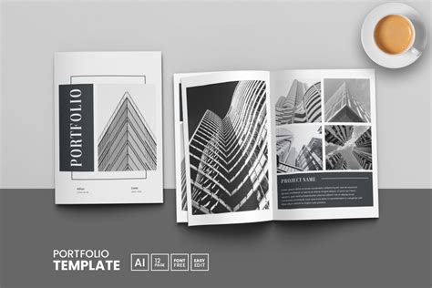Portfolio Template Layout Design Graphic By Tanjila · Creative Fabrica