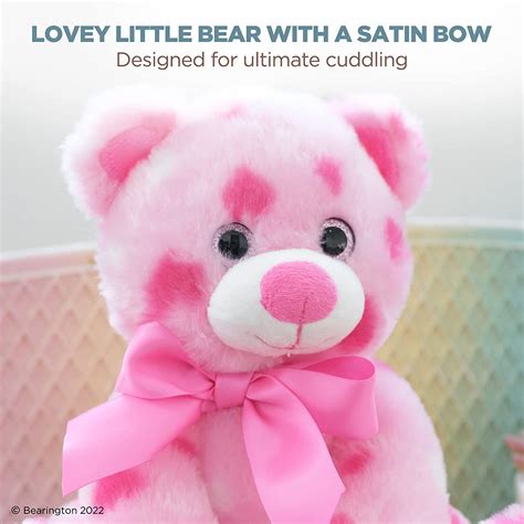 Bearington Collection Sweetheart Pink Plush Stuffed Animal Teddy Bear