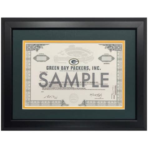 Frame For Stock Certificate Matte Black Global Recognition Inc