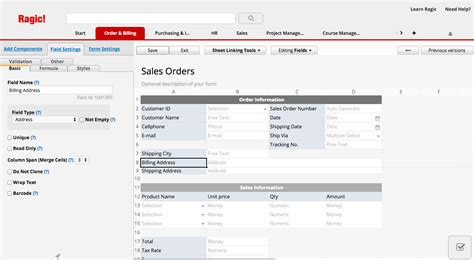 Additional Field Settings
