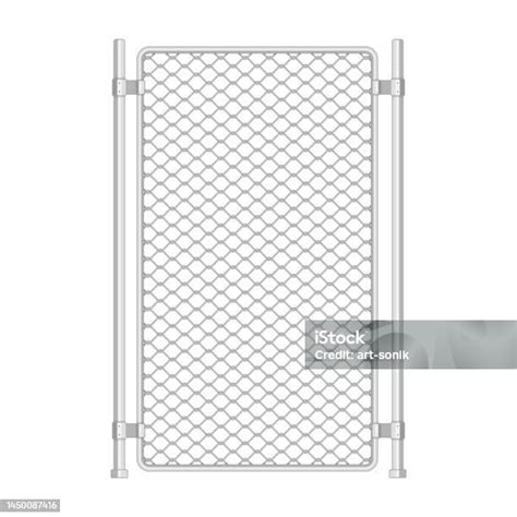 Chain Link Fence Stock Illustration Download Image Now Abstract