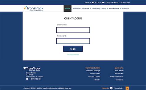 Request A Demo Transtrack Solutions Group