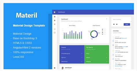 Material Design Admin Template Top 10 Material Design Admin Templates