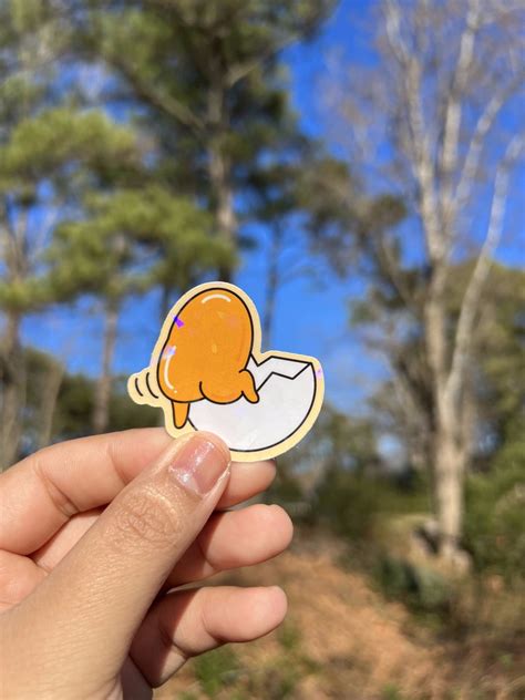Gudetama Lazy Egg Vinyl Sticker Bundle 6 Different Designs With Lazy