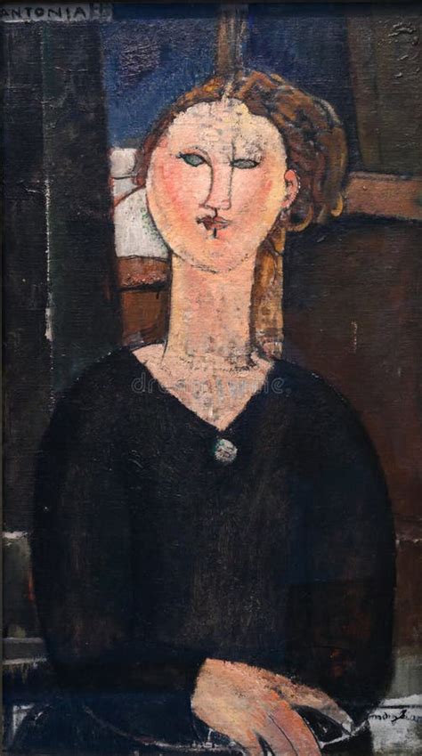 Antonia 1915 Painting By Famous Italian Painter Amedeo Modigliani