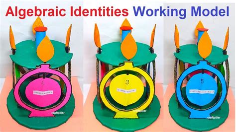 Algebraic Identities Working Model Diy Maths Tlm Craftpiller