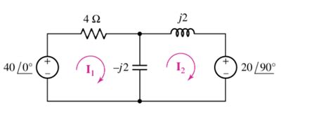 Solved With Regard To The Two Mesh Circuit Shown Below Chegg Com