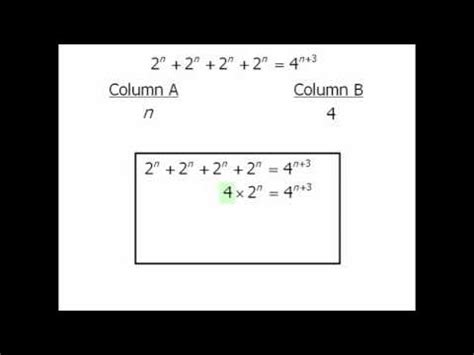 GRE Math Practice Exponents And Roots Example 5 YouTube