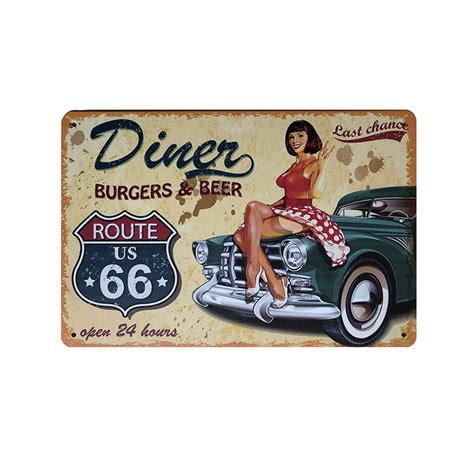 Garage Man Cave Bikini Girls Vintage Poster Metal Tin Signs 20x30cm