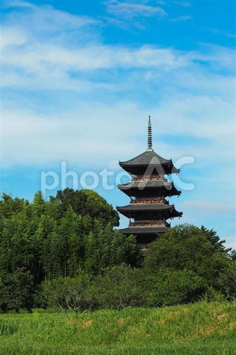 五重塔備中国分寺 No 4551703写真素材なら写真AC無料フリーダウンロードOK