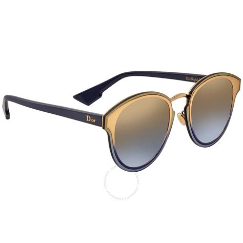 Dior Nightfall Gold Sm Pink Ar Oversized Ladies Sunglasses