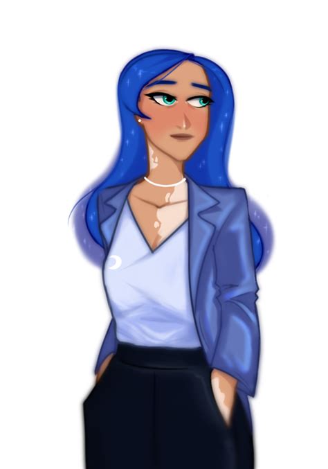 2951890 Safe Artist4icamy Princess Luna Human Blushing Clothes