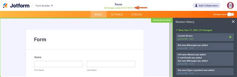How To View Form Revision History