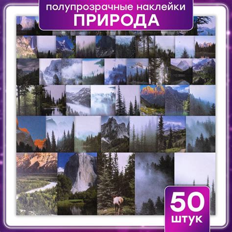 Наклейки стикеры 50 шт для творчества декупаж скрапбукинг фотоальбом Стикеры для заметок