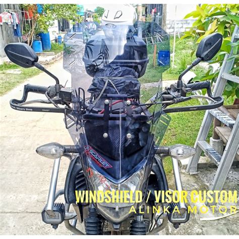 Jual PAKET Breket Visor 50cm Honda Old CB150 Visor Custom Visor CB150