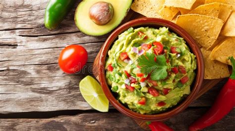 Delicious Avocado Dip And Mexican Tortillas A Mouthwatering