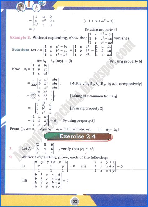 Adamjee Coaching Matrices And Determinants Unit 2 Maths Class 11th