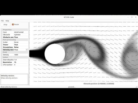 Real Time Computational Fluid Dynamics Cfd C C Wxwidget Youtube