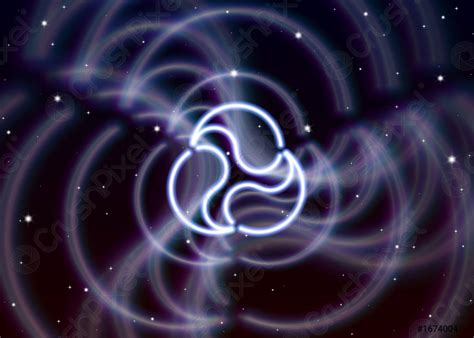Magic Triangle Symbol Spreads The Shiny Mystic Energy In Spiritual