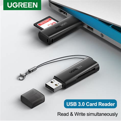Ugreen Usb 카드 리더 Usb To Sd 마이크로 Sd Tf 카드 리더 컴퓨터 노트북 액세서리 스마트 카드 리더