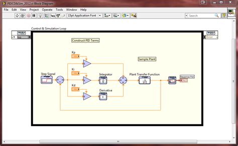 construct pid in control design and simulation module ni community
