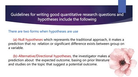 Research Questions And Hypotheses Qualitative Quantitative And Mixed Methods Pptx Biological