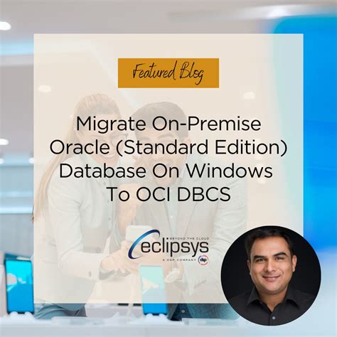 Eclipsys Solutions Inc On Linkedin Migrate On Premise Oracle Standard Edition Database On