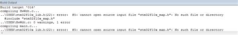 Error 5 Cannot Open Source Input File “stm32f10xlibh“不能打开文件
