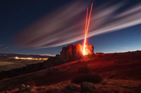 Premium Photo Galactic Thrust Rocket Photo