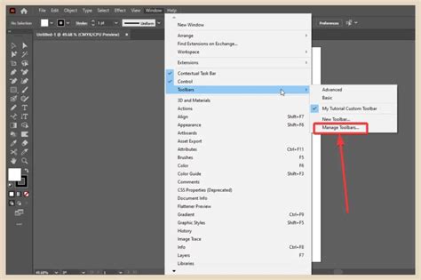 How To Create Your Own Custom Toolbar In Adobe Illustrator