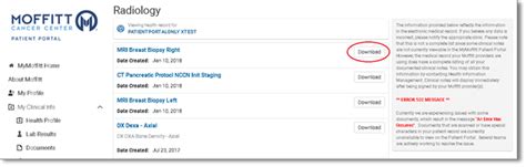 My Clinical Information – MyMoffitt Patient Portal Tutorials